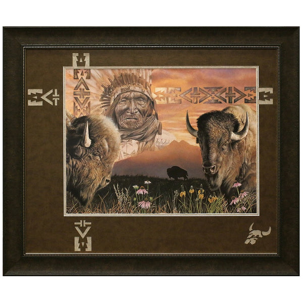 Framed and Matted Keeper of the Plains Artist Proof – David Behrens Art